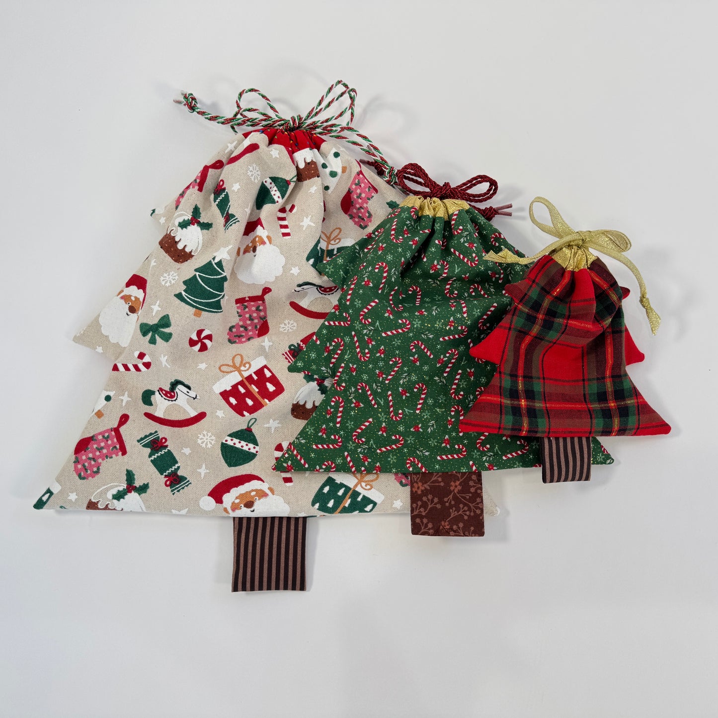 Christmas Tree Drawstring Gift Bag - 3 Sizes PDF Sewing Pattern | Digi – Notches Sewing